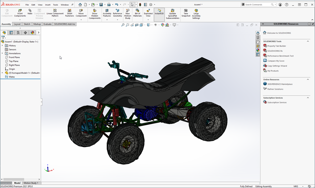 Extending the Capability of SOLIDWORKS Motion with MSC Adams